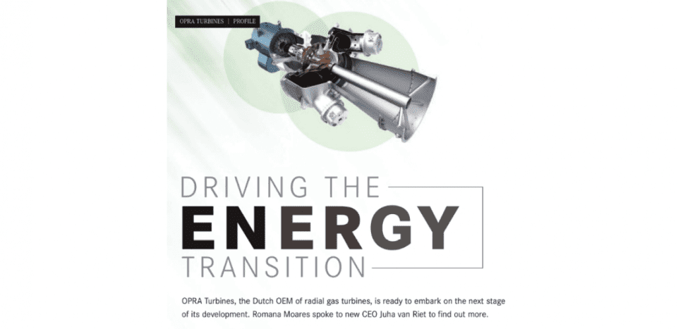 OPRA Turbines Article For Inside Oil & Gas Magazine - Destinus Energy